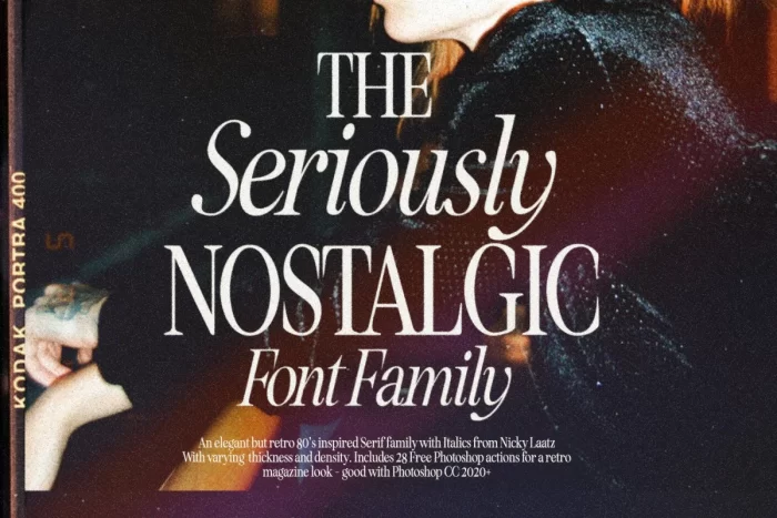 Seriously Nostalgic Font - Free Download, Review & Serif Fonts 2026
